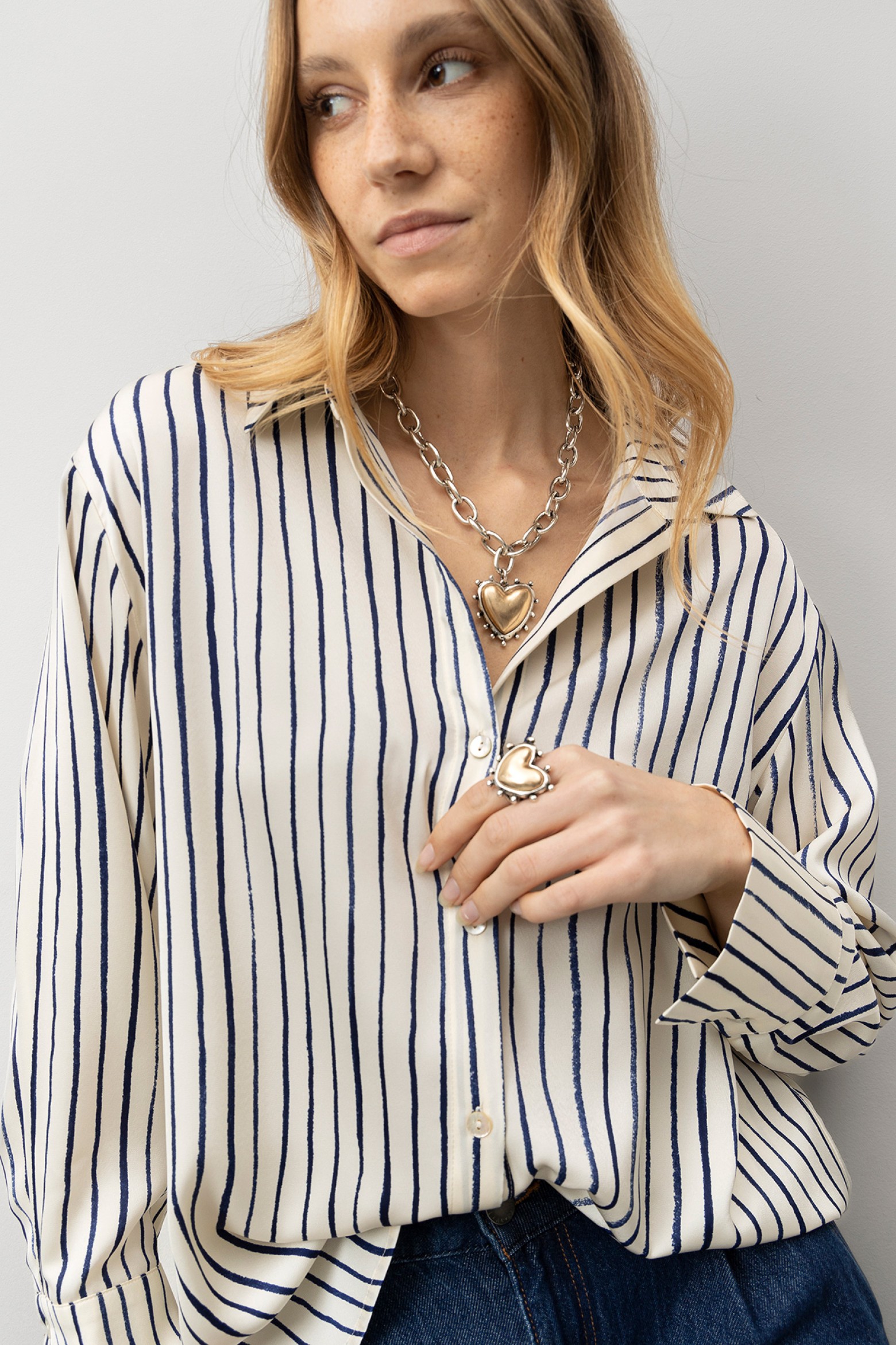 Striped Relaxed Fit Shirt - 71013174_101 - Vilanova