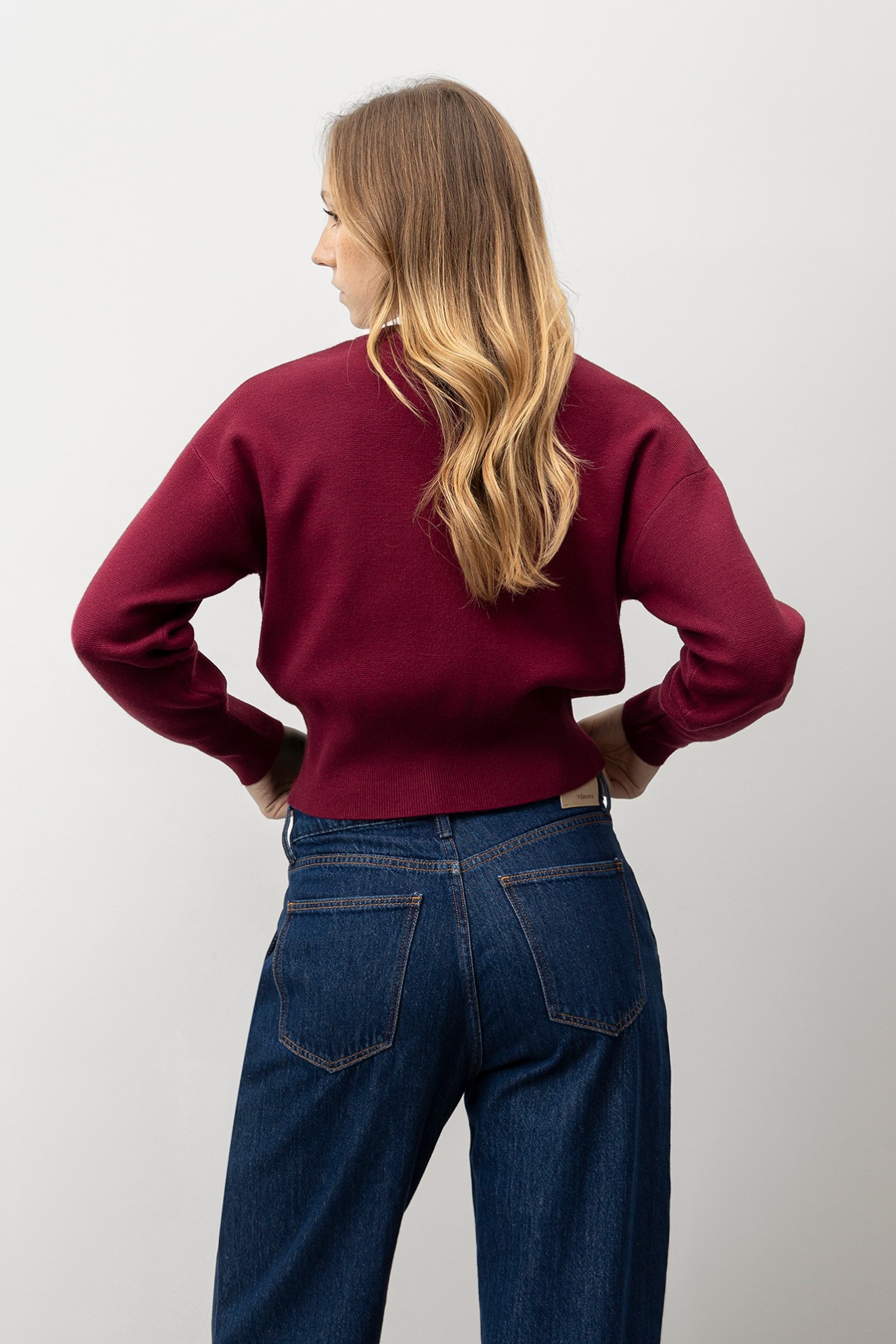 Red Knit Cardigan - 71013215_561 - Vilanova