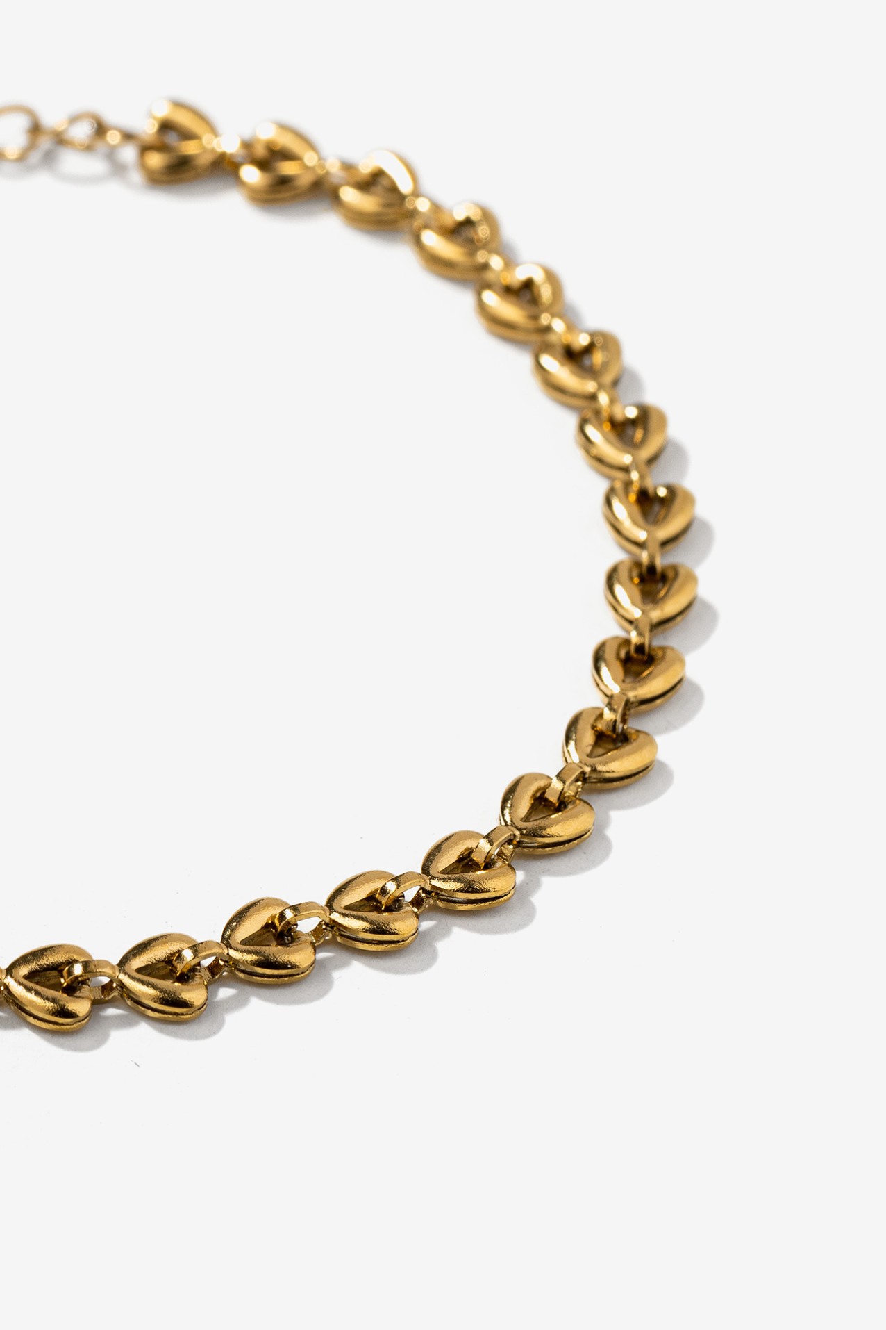 Gold Heart Link Bracelet - 71014635_990 - Vilanova