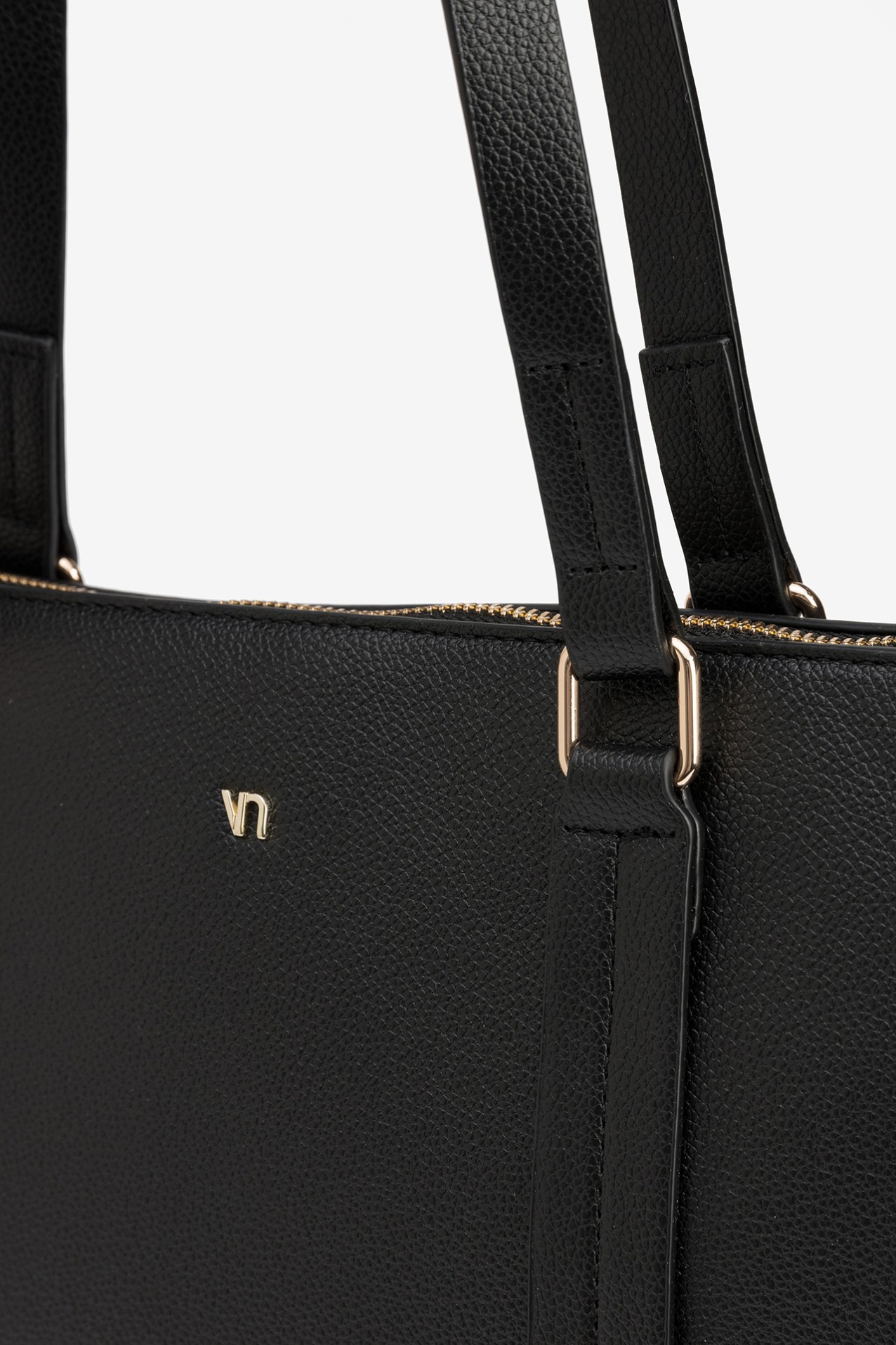 Structured Black Tote Bag - 71014779_000 - Vilanova